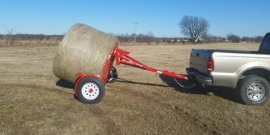 2ez Bale Mover - Spear Bale Mover, Single Bale Hay Trailer, Hay Dolly ...