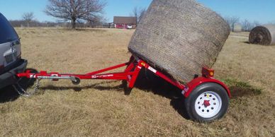 2ez Bale Mover - Spear Bale Mover, Single Bale Hay Trailer, Hay Dolly ...