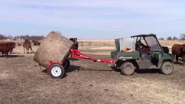 2ez Bale Mover - Spear Bale Mover, Single Bale Hay Trailer, Hay Dolly ...