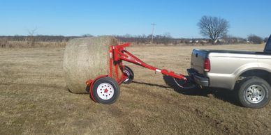 2ez Bale Mover - Spear Bale Mover, Single Bale Hay Trailer, Hay Dolly ...