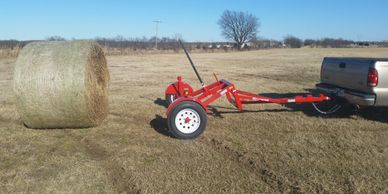 2ez Bale Mover - Spear Bale Mover, Single Bale Hay Trailer, Hay Dolly ...