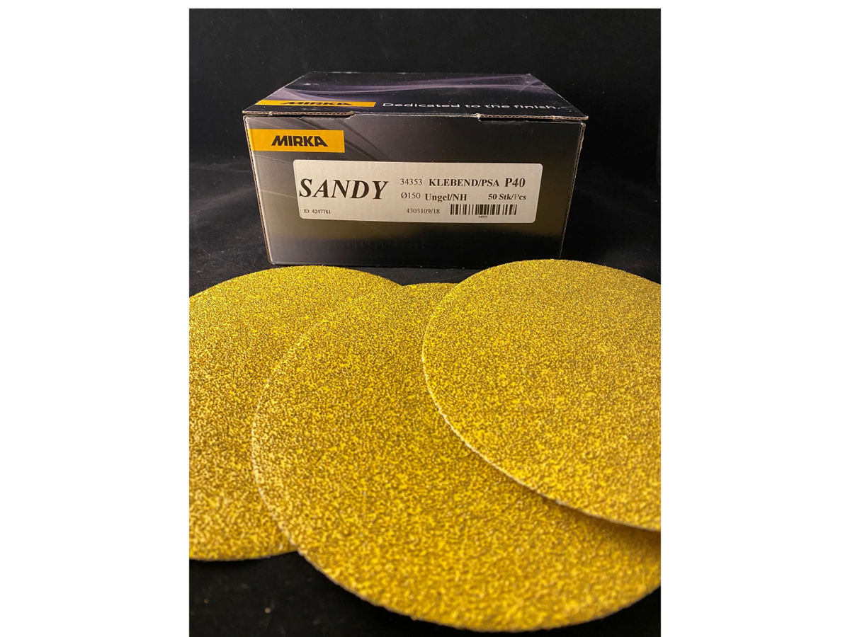 Sandy DA Sanding Discs PSA(Sticky) 50's/100's