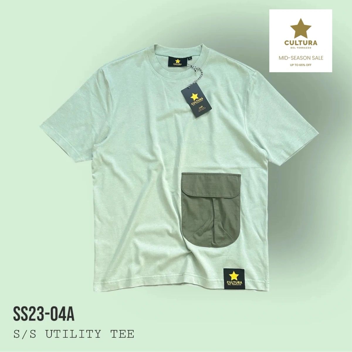 SS23-04A | S/S UTILITY TEE (SAGE / GREEN)