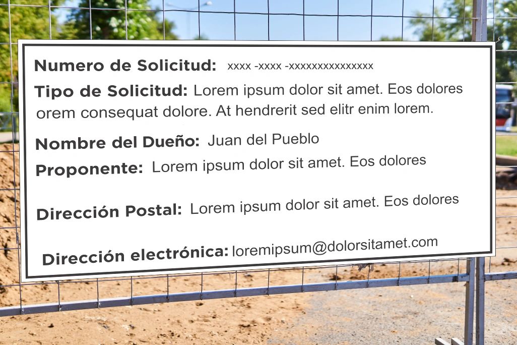 Rotulos de Construccion escoger opcion