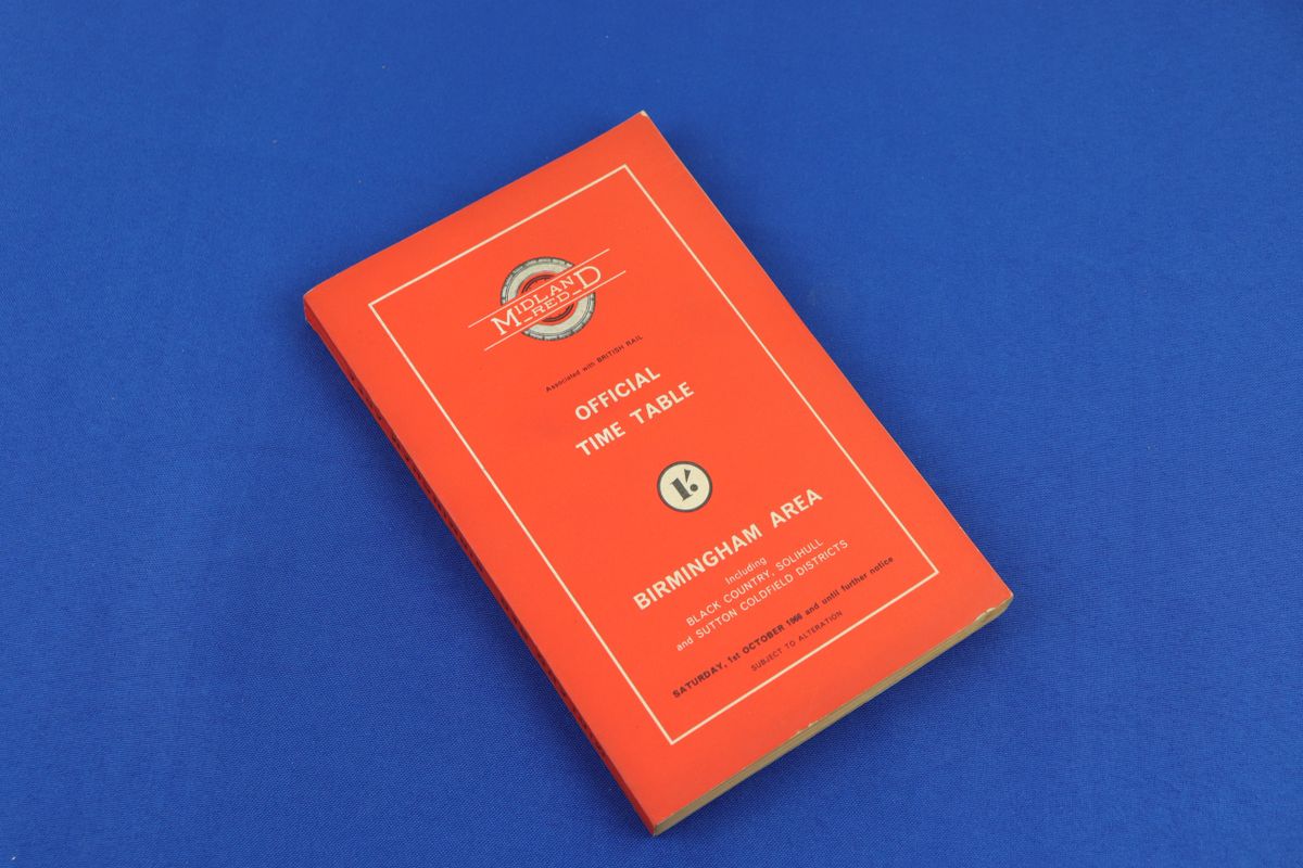 Midland Red Birmingham Area Timetable Book, October 1966