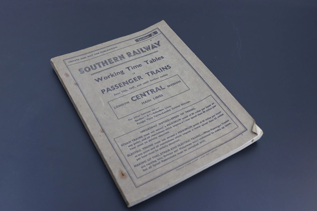 Southern Railway Working Timetable June 1947 Main Line