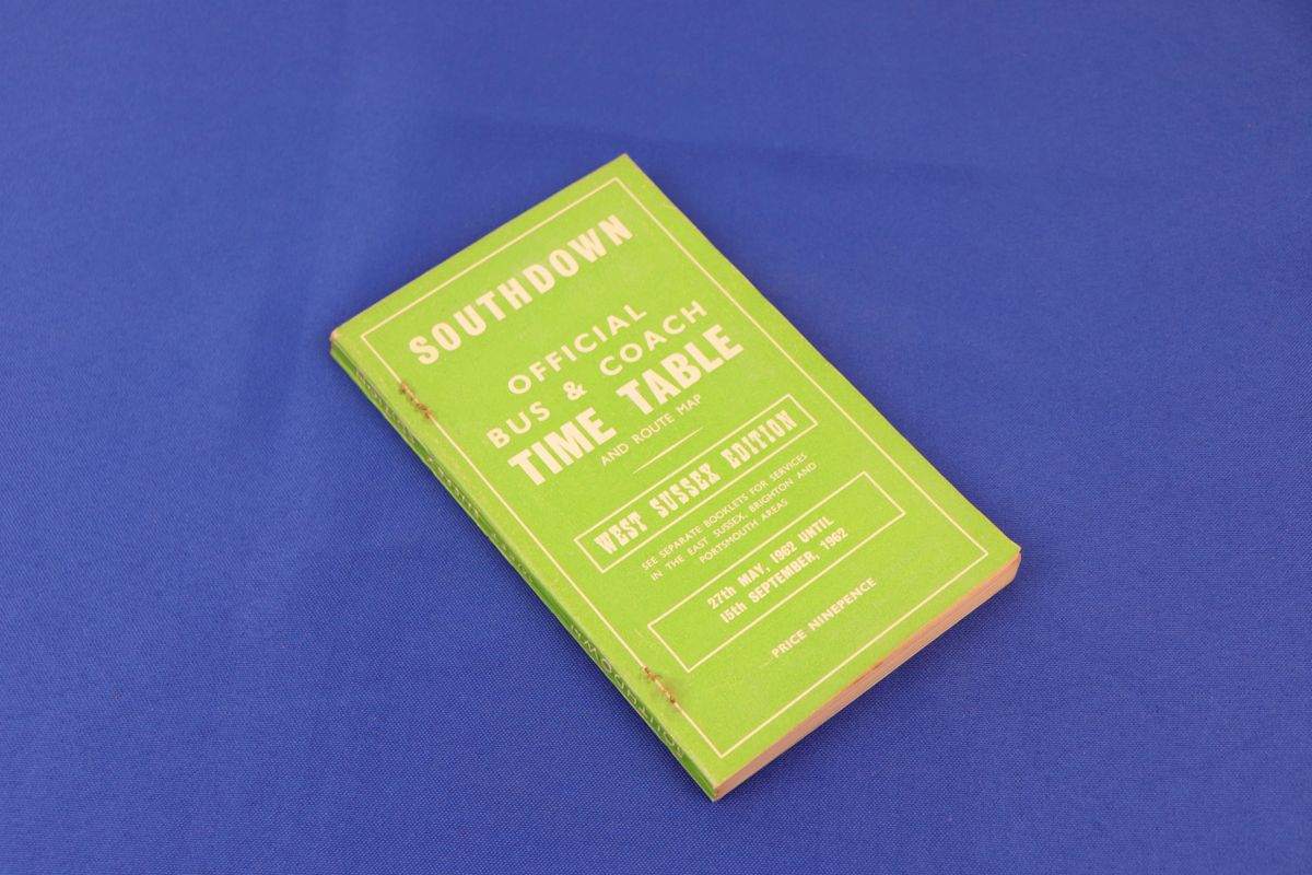 Southdown Bus & Coach Timetable West Sussex May-September 1962