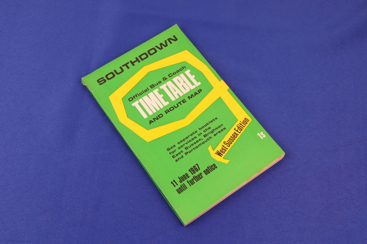 Southdown Bus & Coach Timetable West Sussex June 1967