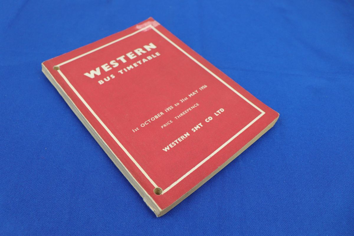 Western SMT Bus Timetable Book October 1955- May 1956