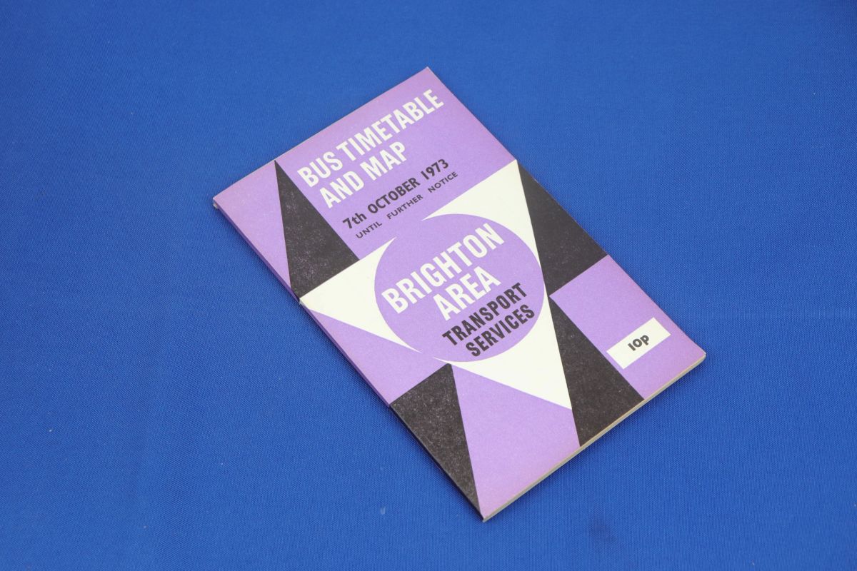Brighton Area Transport Services Timetable & Map October 1973