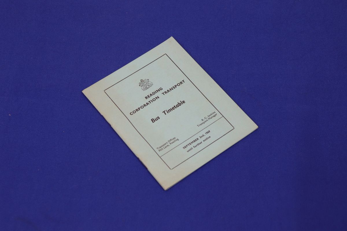 Reading Corporation Transport Bus Timetable Book September 1969