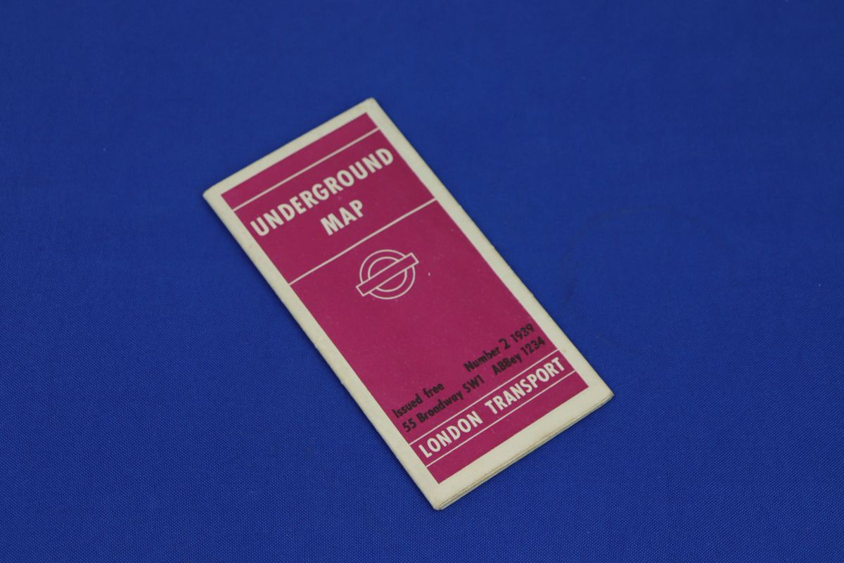 London Underground Fold Out Pocket Map No2 1939
