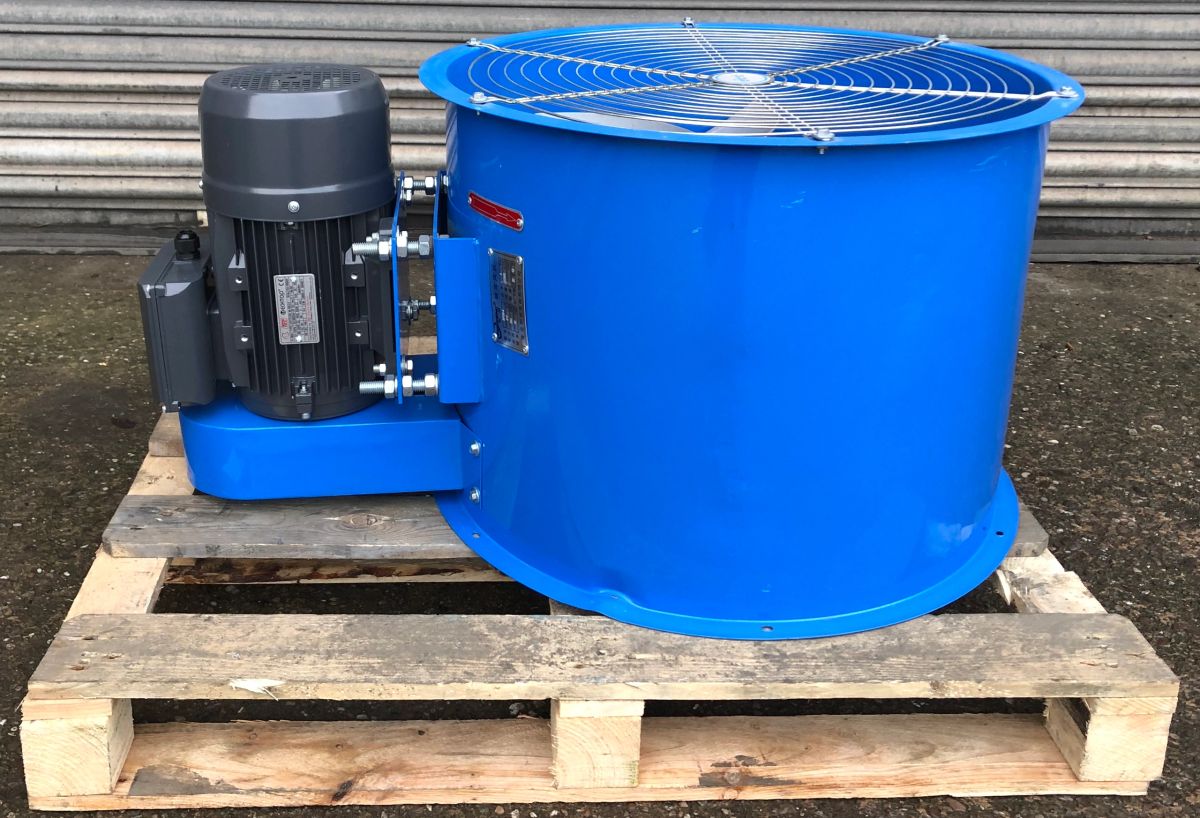 Single Phase 3kW 675mm Spray Booth Fan (NEW) 230volts Electric Motor ...