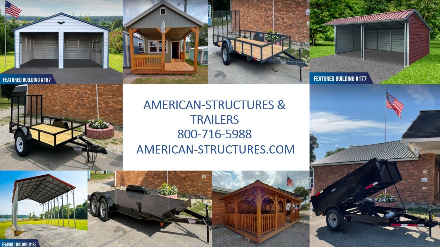 American-Structures - Delivery and Install, Carports, Metal Buildings
