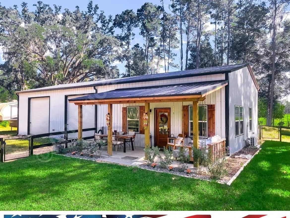 WORKSHOP WITH LIVING SPACE BY AMERICAN-STRUCTURES AS LOW AS $485.20 A MONTH