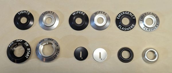 Early Bronco Dash Bezels