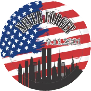 Patriotic 9-11 Award Decal 1" (25 PER SHEET)