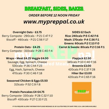 MY PREP PAL - Low Calorie Meal Planner, Prepackaged Meals, Meals Online