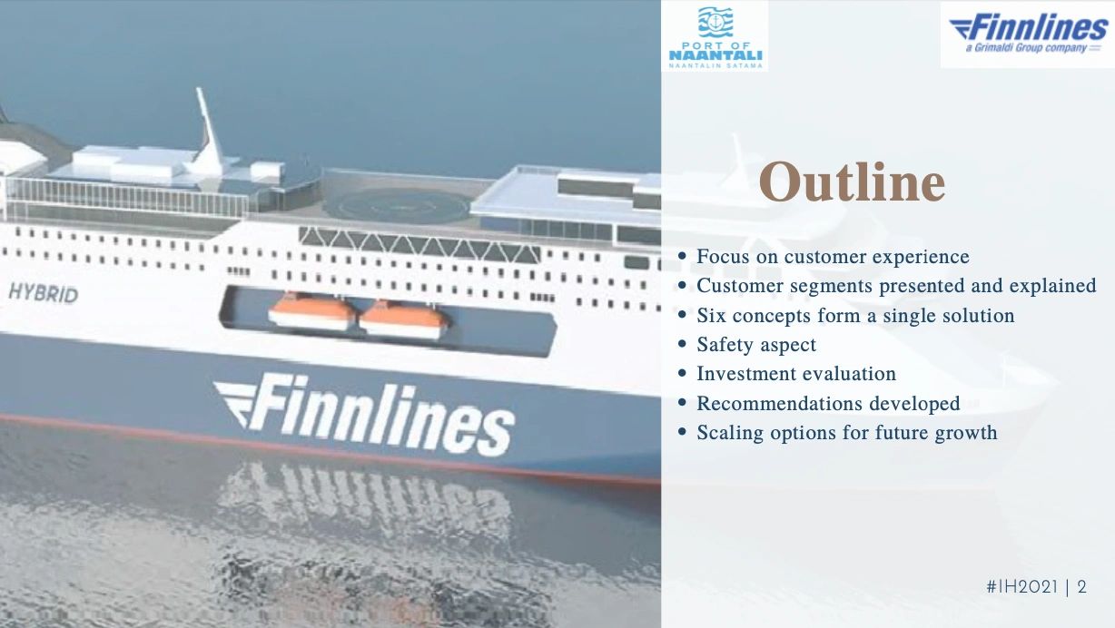 Solution by Team Finnpax for Finnlines and the Port of Naantal