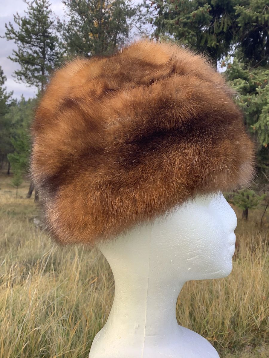 NORTH AMERICAN SABLE all FUR COSSACK STYLE FUR HAT