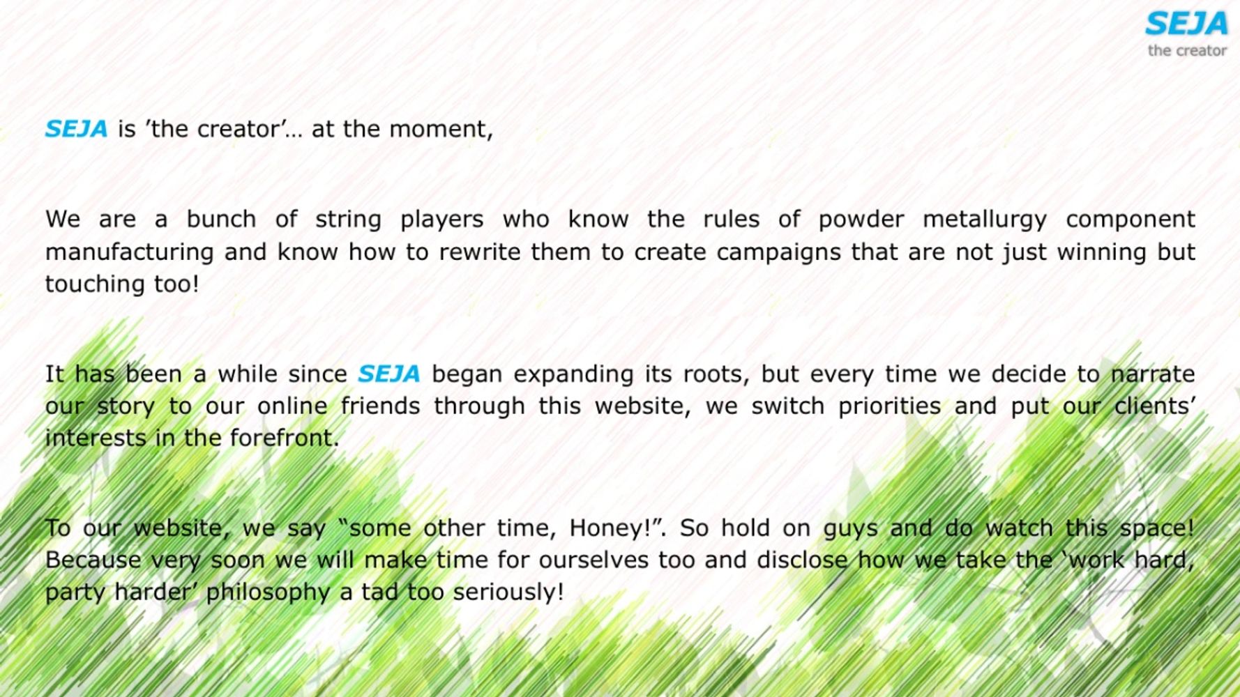 SEJA sinters private limited