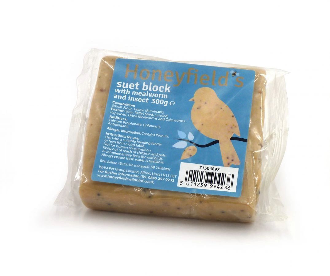 Honeyfields Mealworm & Insect Suet Block
