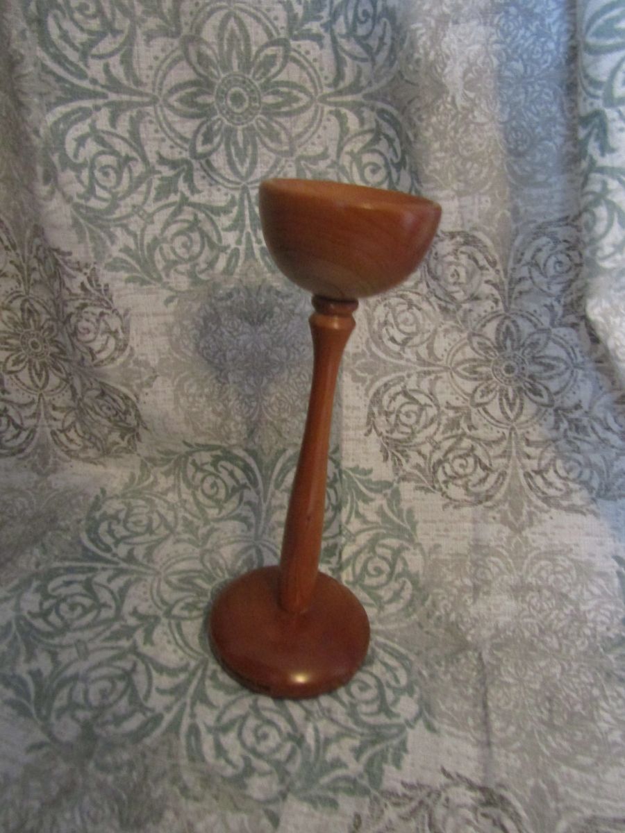 Supported Spindle Lap Bowl "Cherry With Solid Surface Insert"