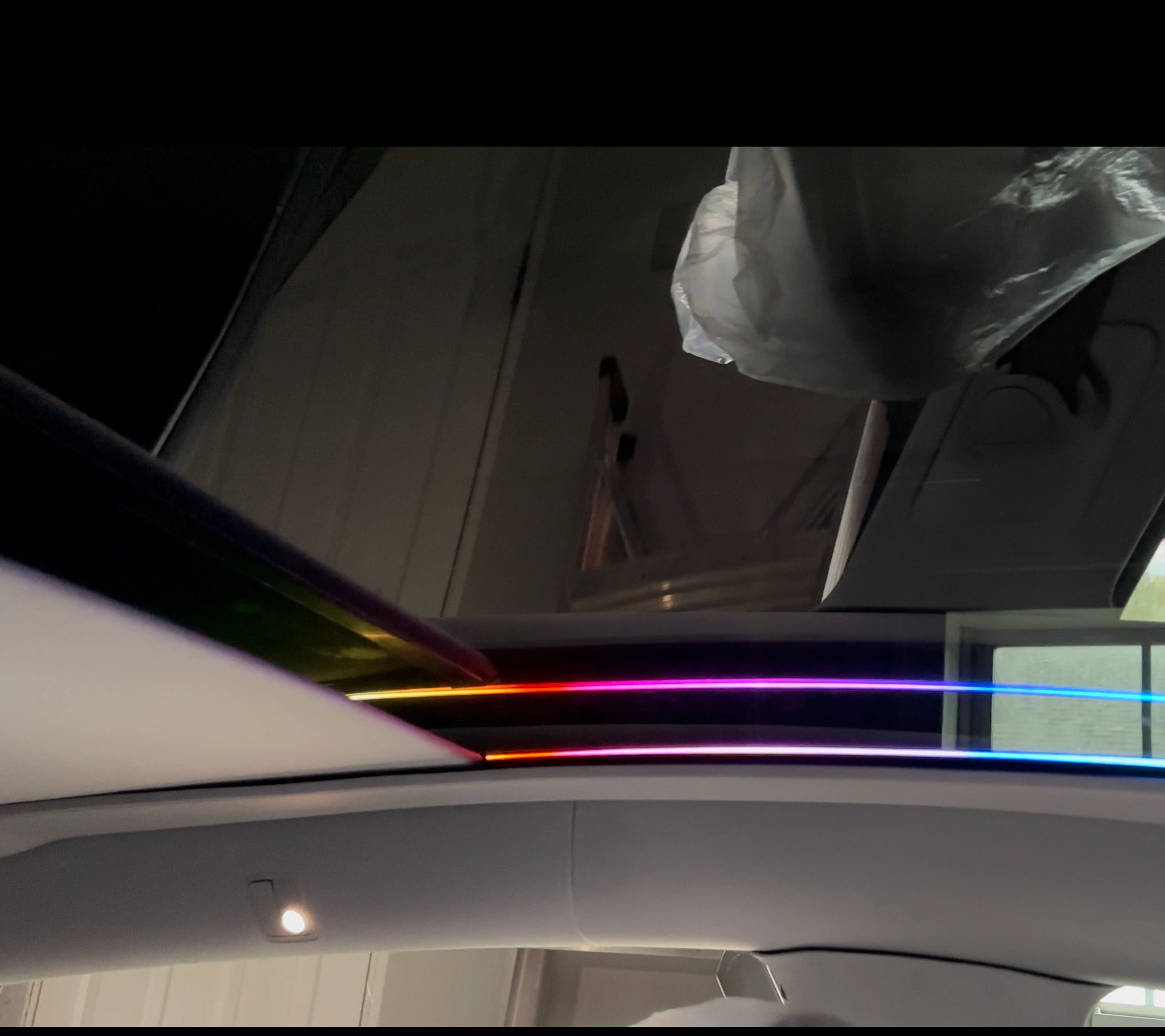 Model Y Exclusive!! Electric Retractable Glass Roof Sunshade with ...