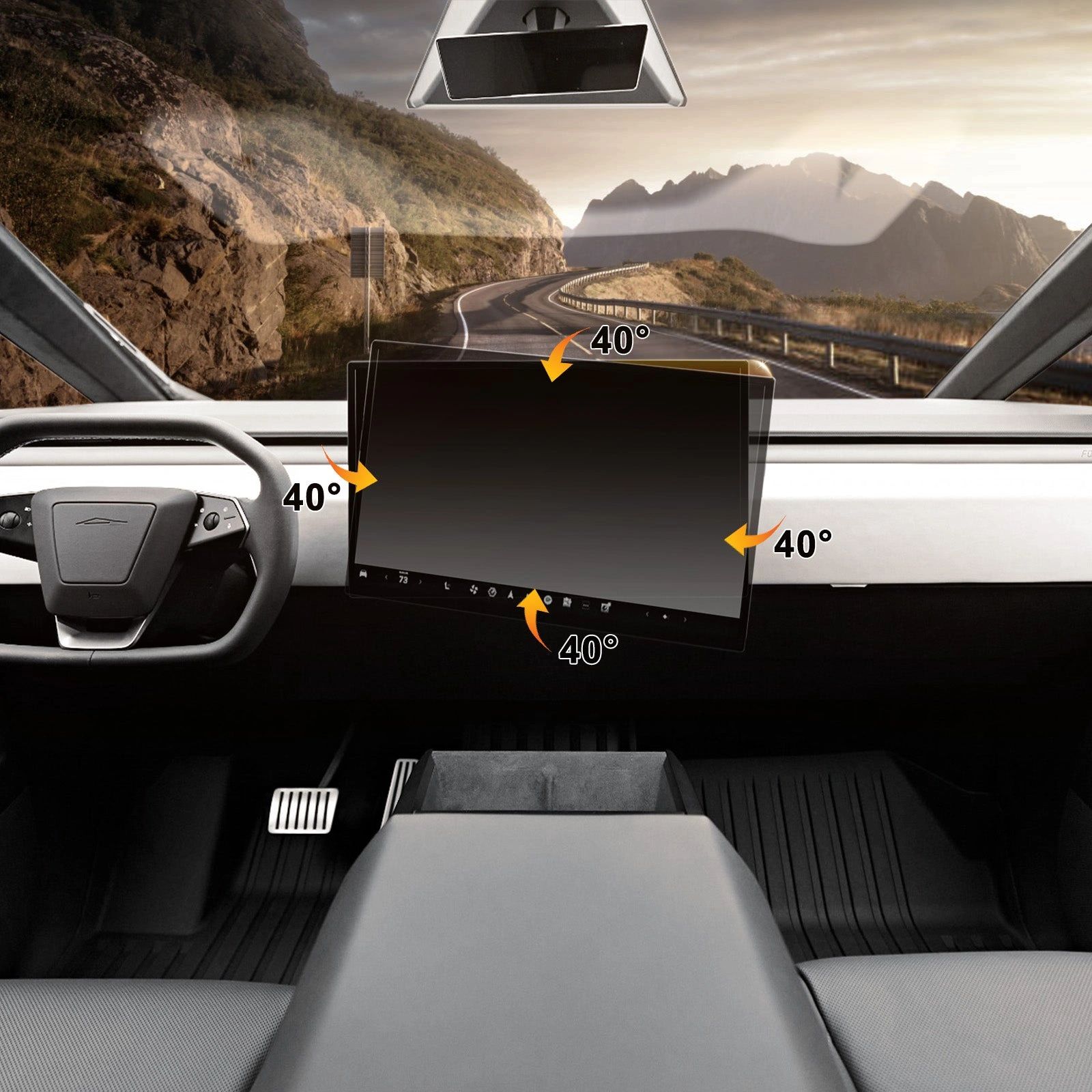 Touch Screen Swivel Mount Full Upgrade for Cybertruck