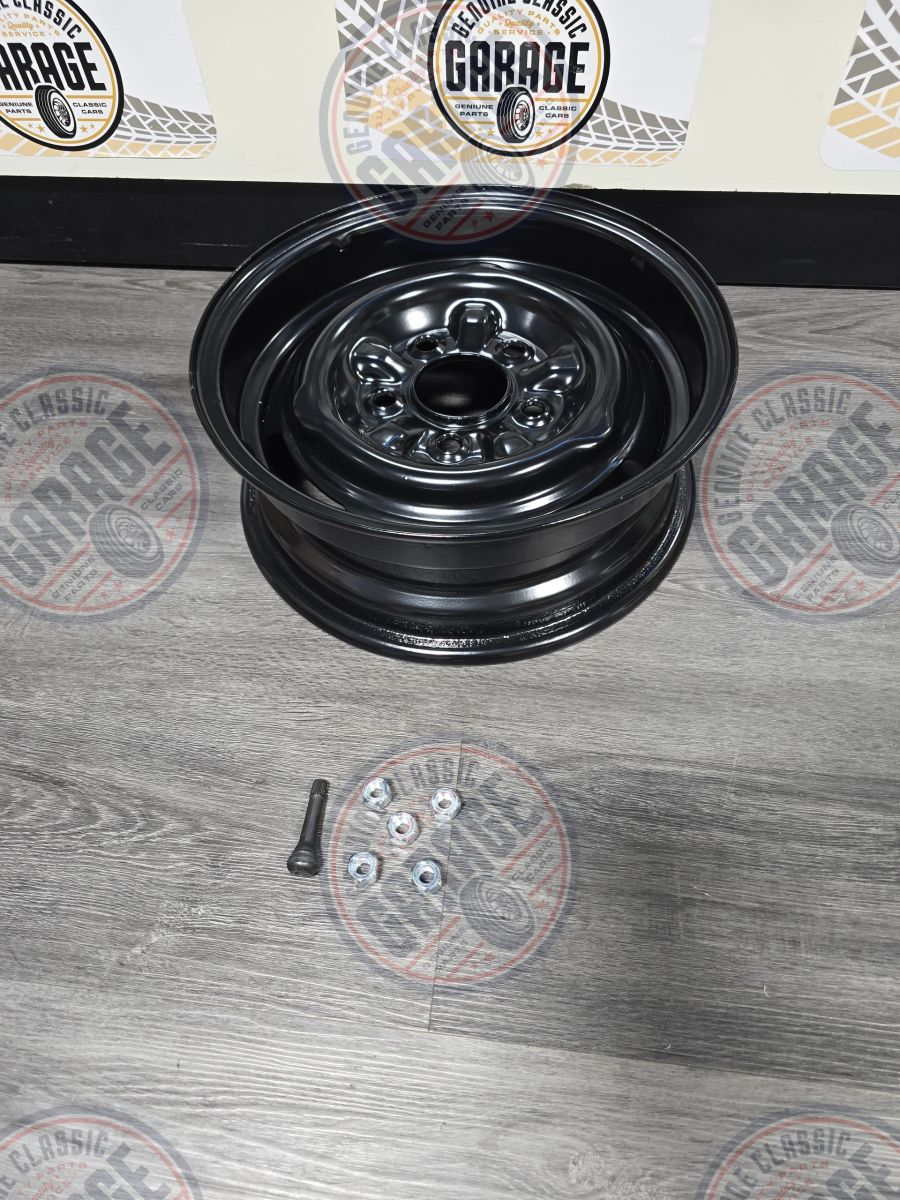 1957 Chevy Bel Air/Nomad 14" x 5" Original Stock Wheel Restored/Powder ...