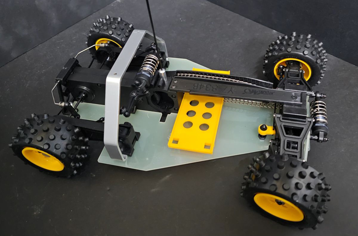 Yokomo 834b RERE chassis plate- standard outline for 870c bumper