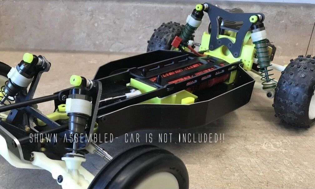 2210 RC10/RC10T/RC10DS chassis stiffener and battery brace set 10T DS