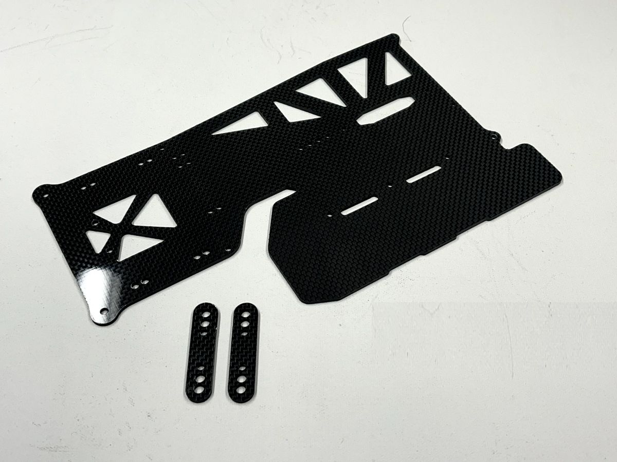 Vintage RC Associated 8487 RC10L4O Carbon Fiber Oval Pan Car Chassis ...