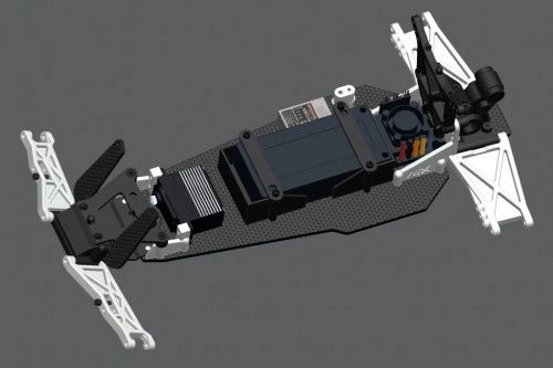 NIX 9200L chassis plate for RC10B2/RC10B3 267mm wheelbase coffin shape