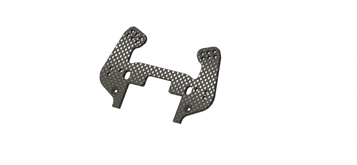 Factory Works Ten4 and Ten4.1 CE/Team Front shock towers for Ten-4 ...