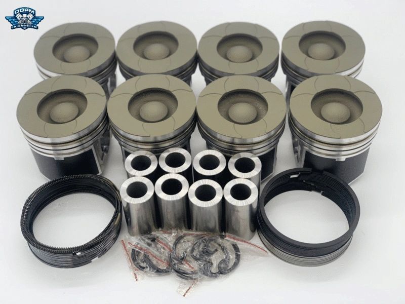 6.0L Powerstroke Diesel Piston Set Ceramic Coated