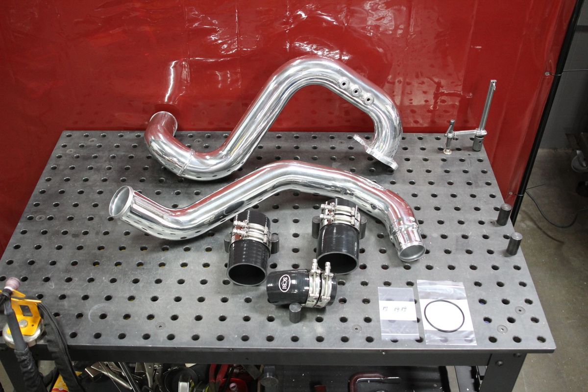 SCBI-6.0 Intercooler Pipe Kit (Finish Raw).