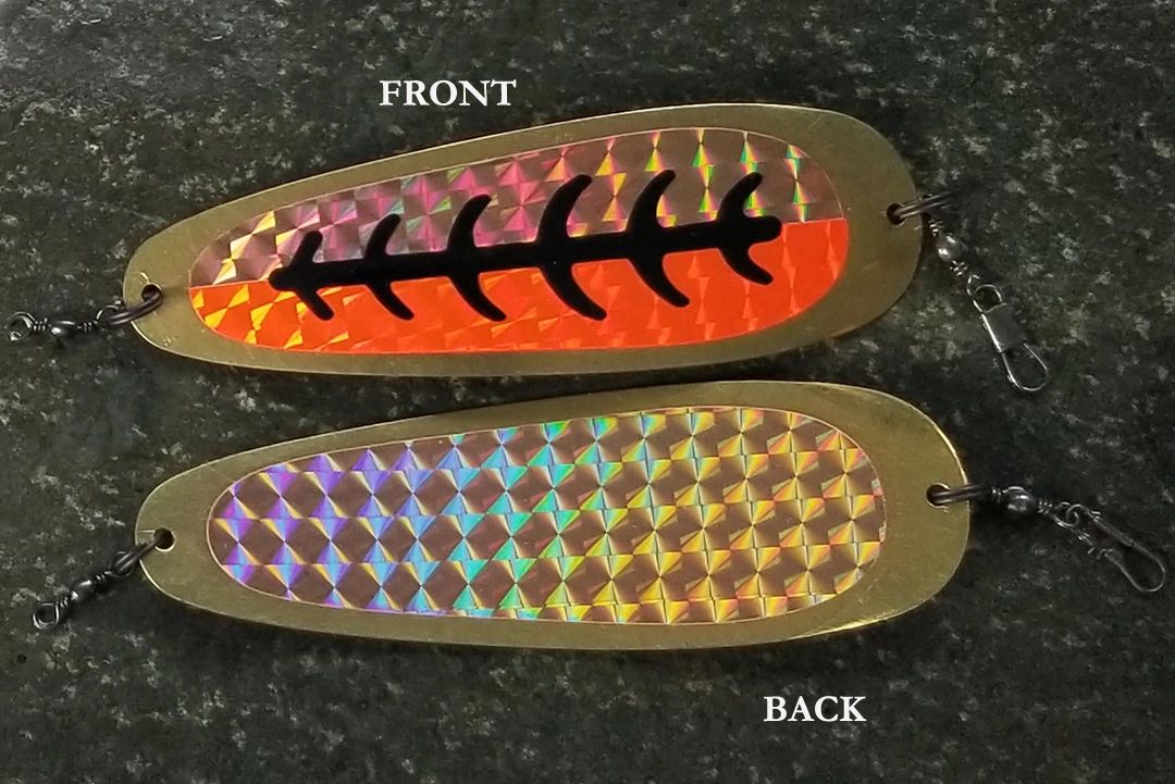 4-3/8” PRISM SERIES 'PRECISION BENT' BRASS DODGER, COPPER, ORANGE ...