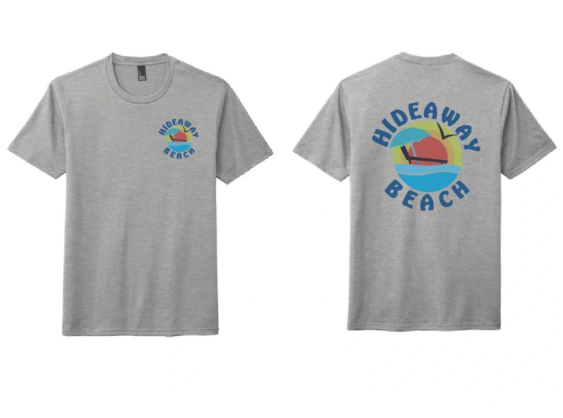 TCP Hideaway Beach Cotton Blend Adult Tee - HB Sign Decal