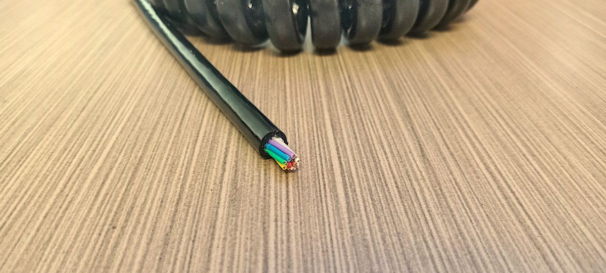 EC2812 - Electronic Coiled Cord 28 Gauge with 12 Conductors - No Shield