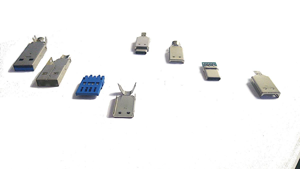 USB-A to USB-C Connector Combo (Connectors Only)