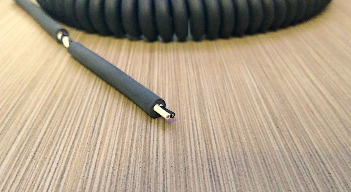 PCV182 - Power Coiled Cord 18 Gauge with 2 Conductors - No Shield