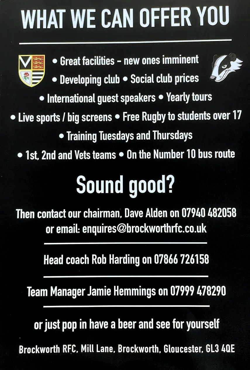 Brockworth RFC - Rugby Football Club - Brockworth, England