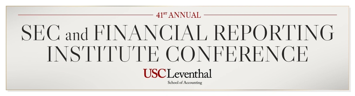 USC SEC and Financial Reporting Institute Conference