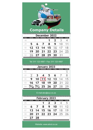 Freight Calendars - Millionaire Printers