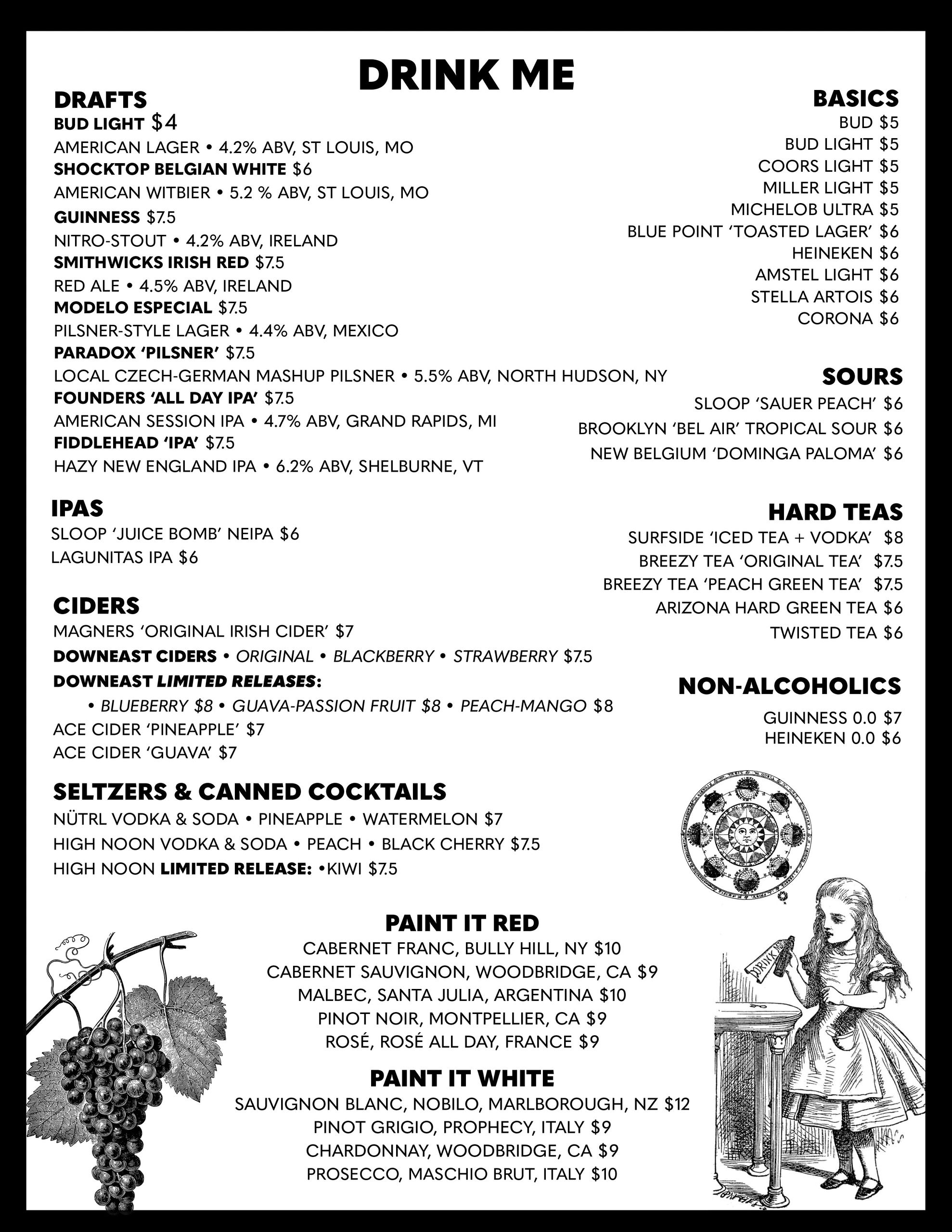 Menu | Erin O'Neill's Pub & Grill