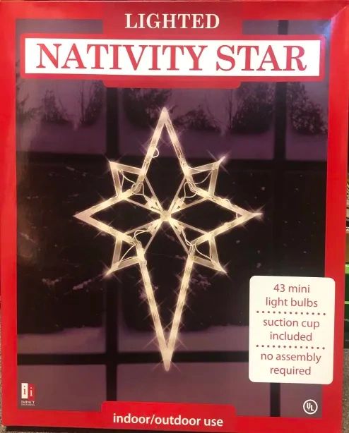 Lighted Nativity Star