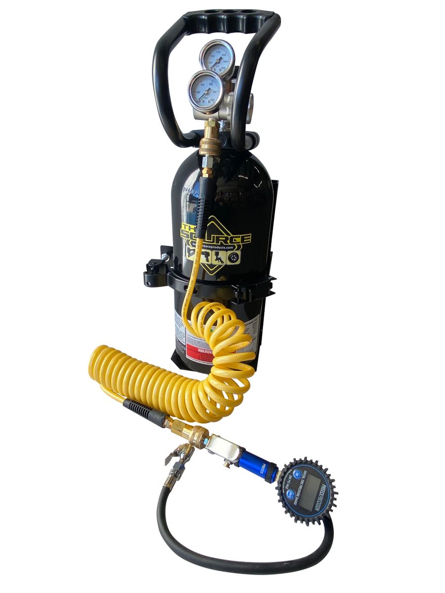 The SOURCE 10 lb Black Co2 Cylinder Tire and Air Tool System