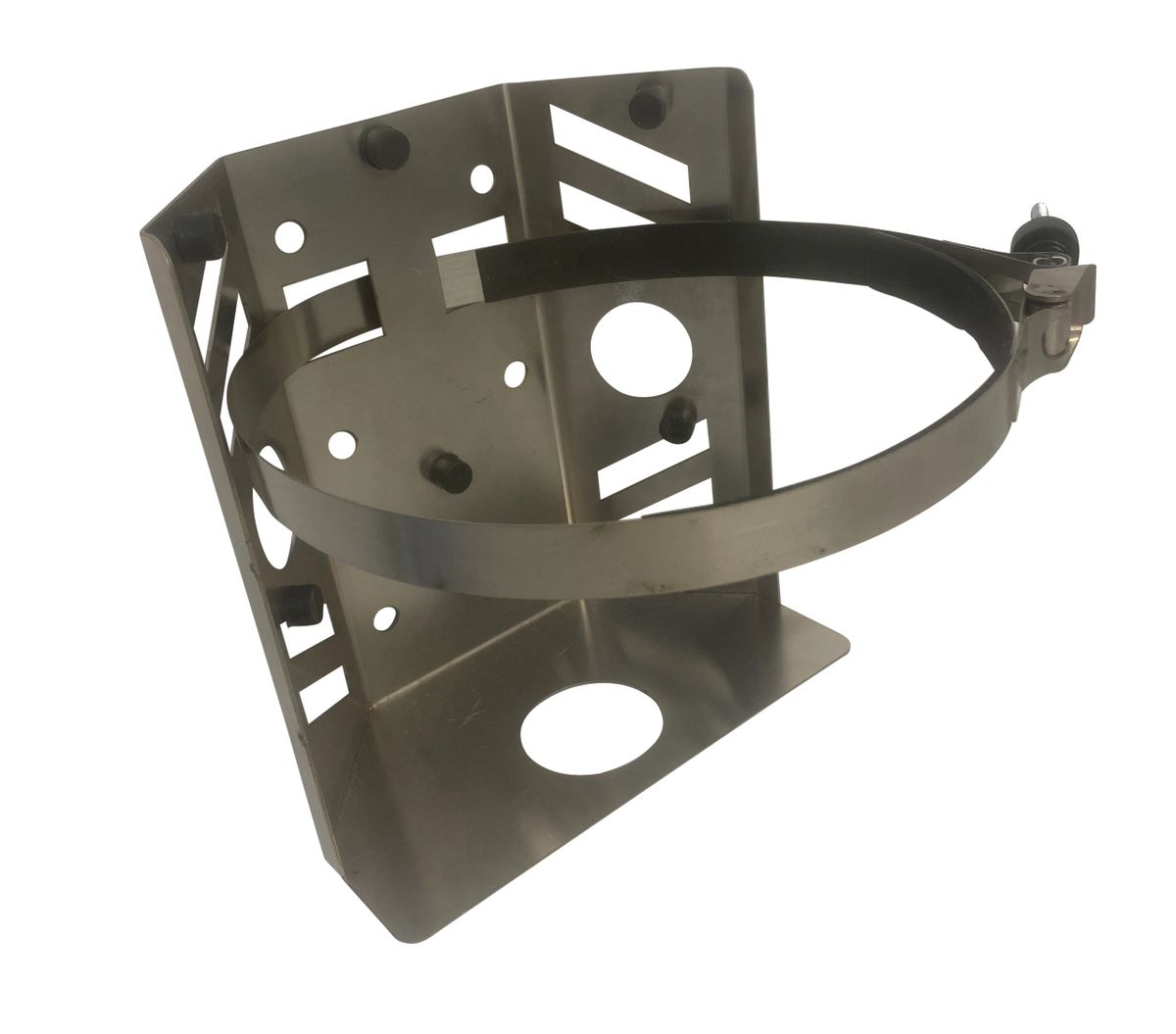 5 LB Stainless Propane Tank Vehicle Mount Quick Release T Bolt