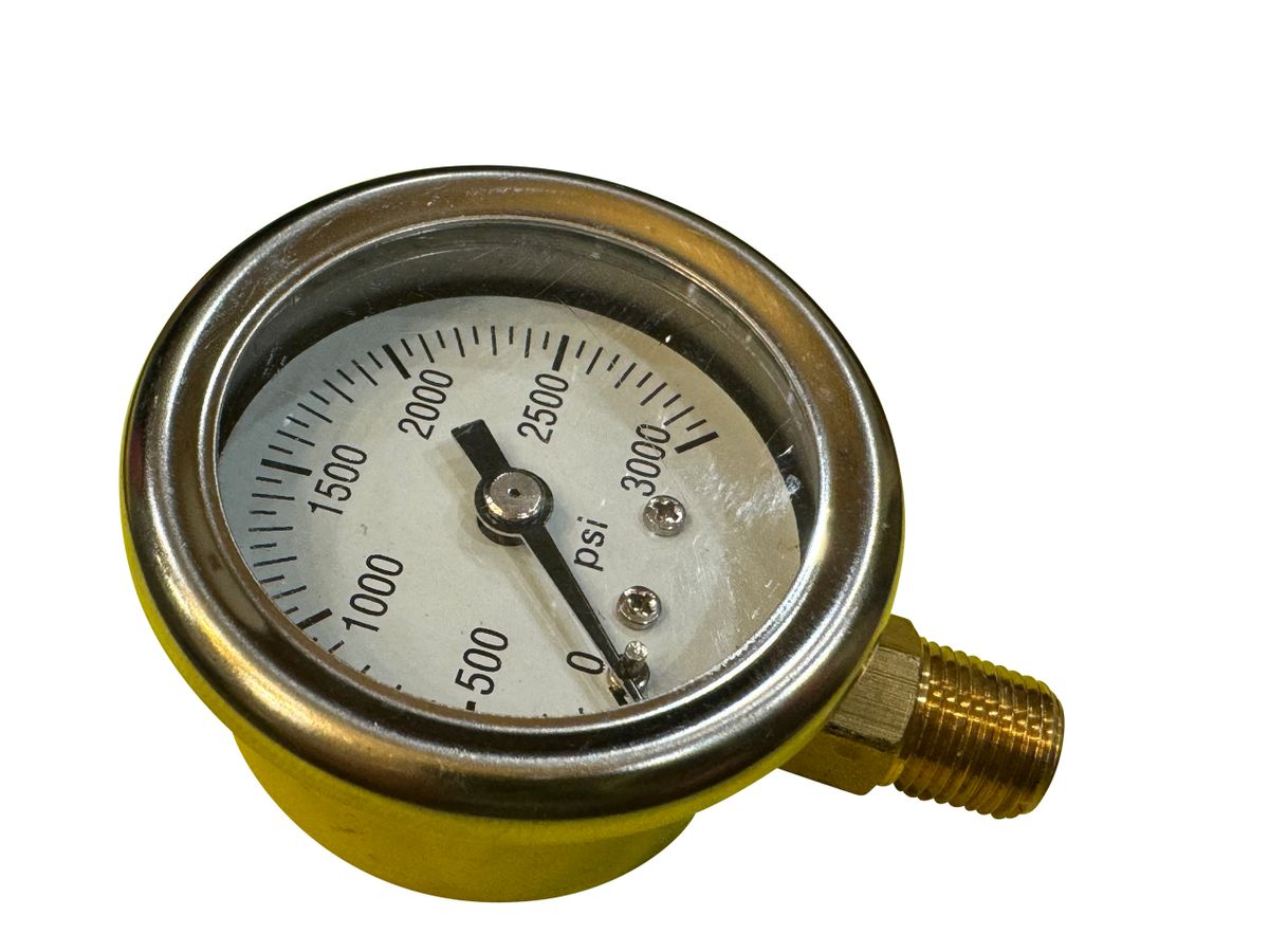 3000PSI 1.5" Gauge, 1/8" Bottom Mount